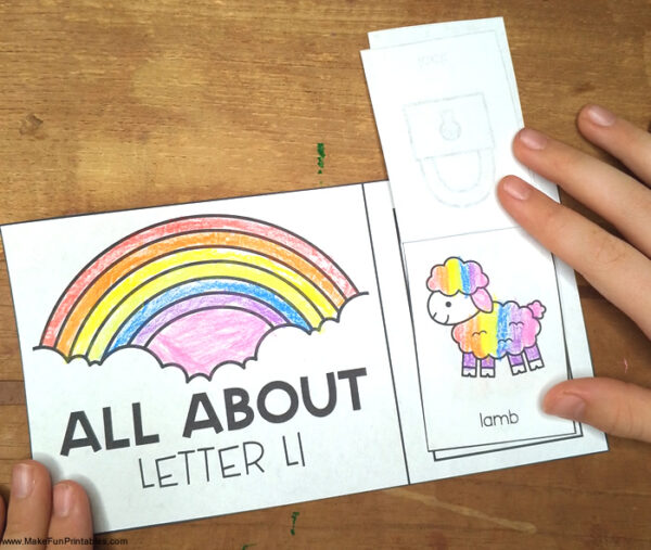 Alphabet Color & Trace, Flipbook & Beginning Sounds Worksheets - Make ...