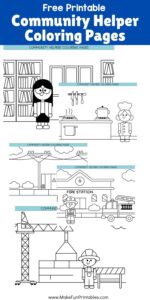 Community Helper Coloring Pages - Make Fun Printables