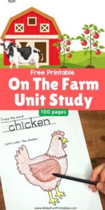 Farm Unit Study for Pre-K and Kindergarten - Make Fun Printables