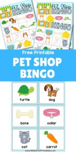 Pet Shop Bingo – Free Printable Bingo Game for Preschool - Make Fun ...