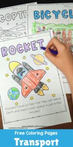 Transportation Coloring Pages - Make Fun Printables