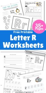 Free Letter R Worksheets for Preschool - Make Fun Printables