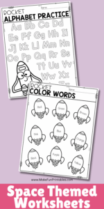 Space Workbook Printable for Preschool and Kindergarten - Make Fun ...