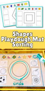 Shapes Playdough Mats Printable for Preschool and Kindergarten - Make ...