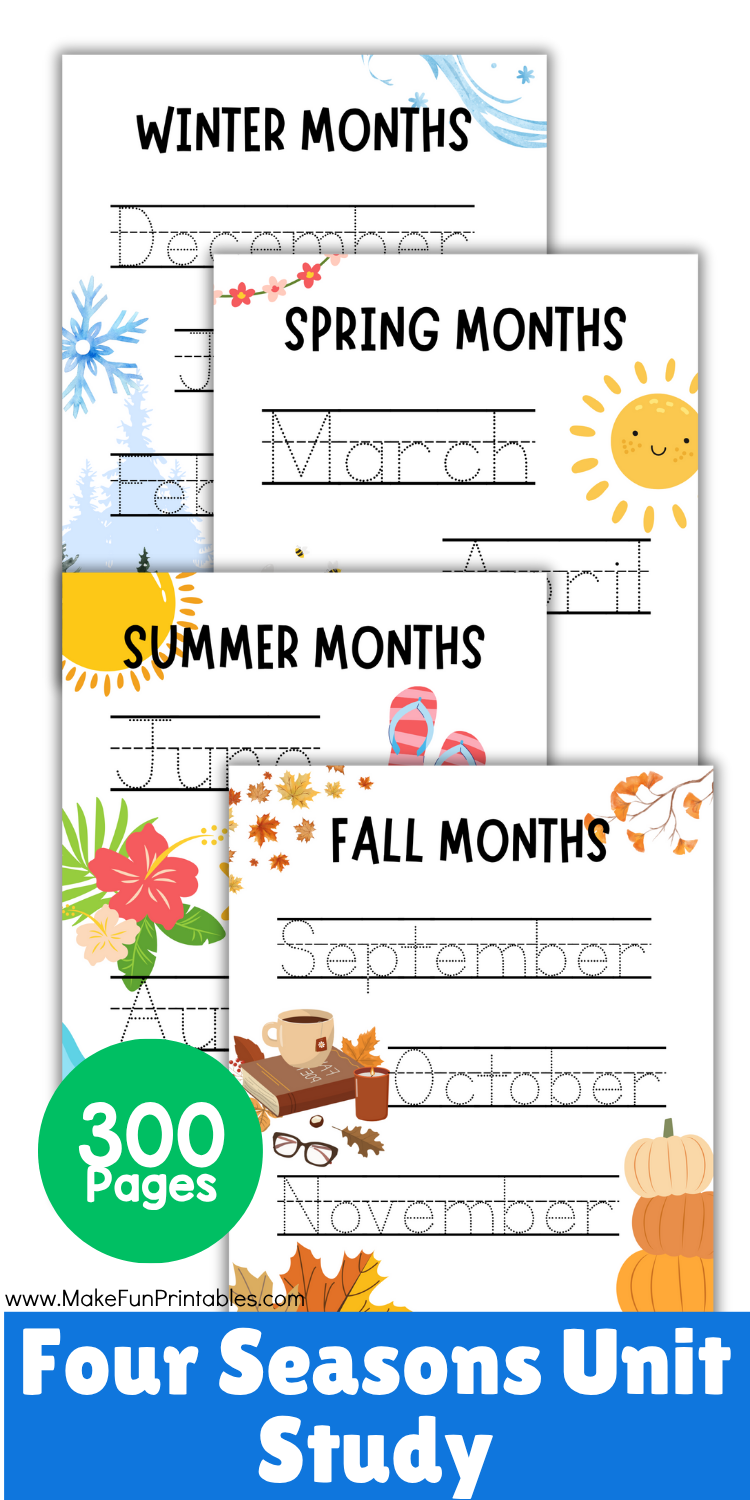 Four Seasons Unit Study – Learn About Spring, Summer, Fall, and Winter ...
