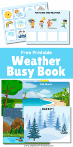 Weather Busy Book – Fun & Interactive Printable for Early Learners ...