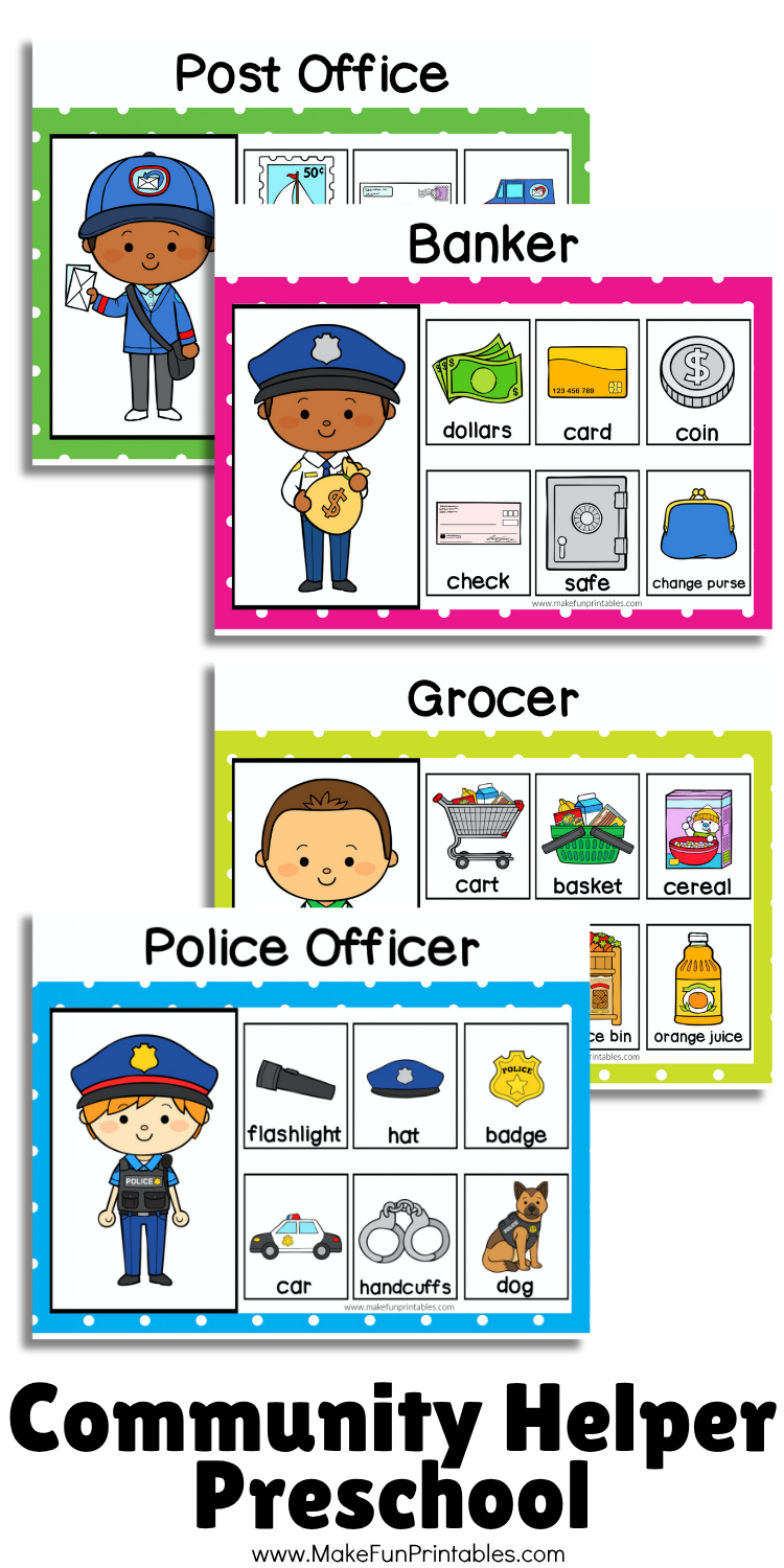 Community Helpers Printable Pack for Preschool & Kindergarten - Make ...