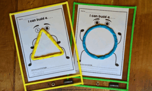 Shapes Playdough Mats Printable for Preschool and Kindergarten - Make ...