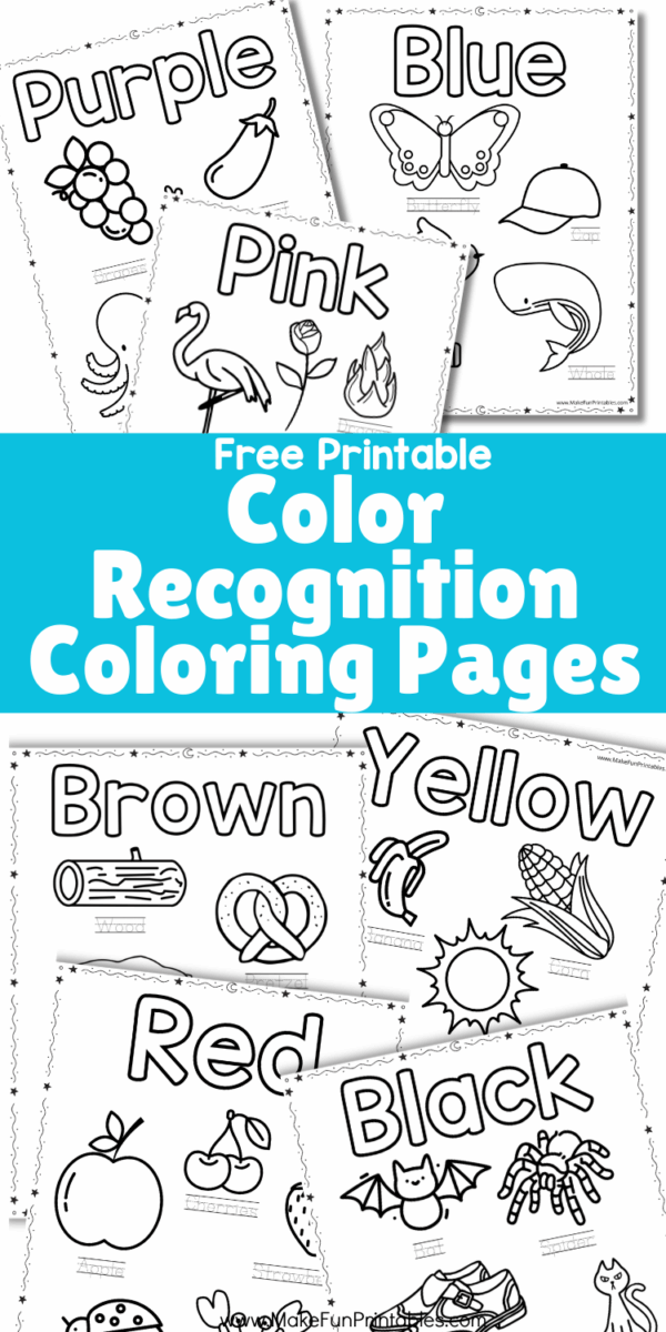 Free Color Recognition Worksheets and Coloring Pages - Make Fun Printables