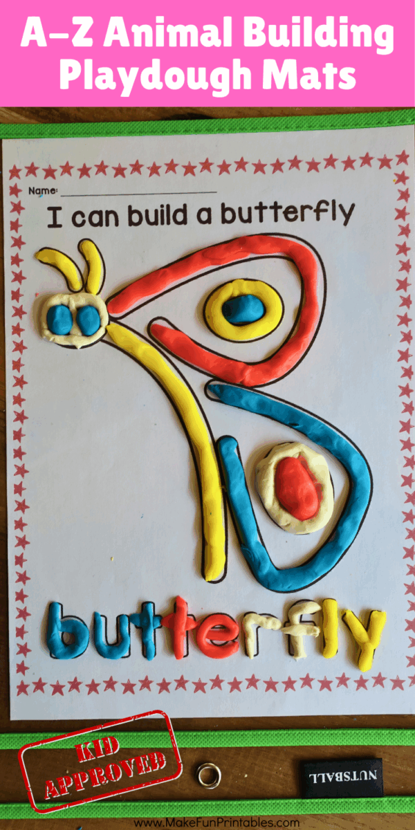 Free A to Z Alphabet Play Dough Mats for Preschool and Kindergarten ...