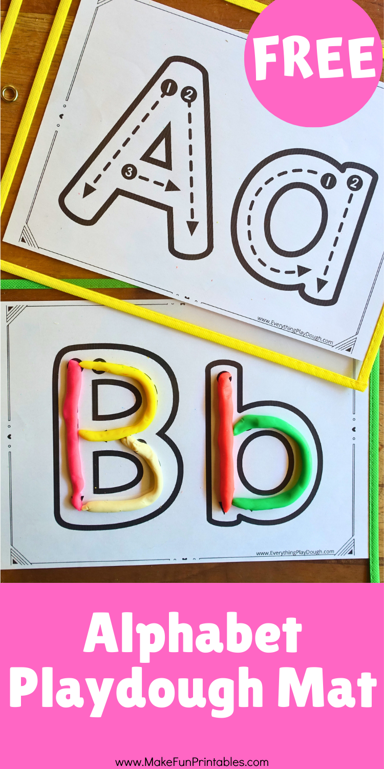 Free Alphabet Playdough Mat Printable - Make Fun Printables