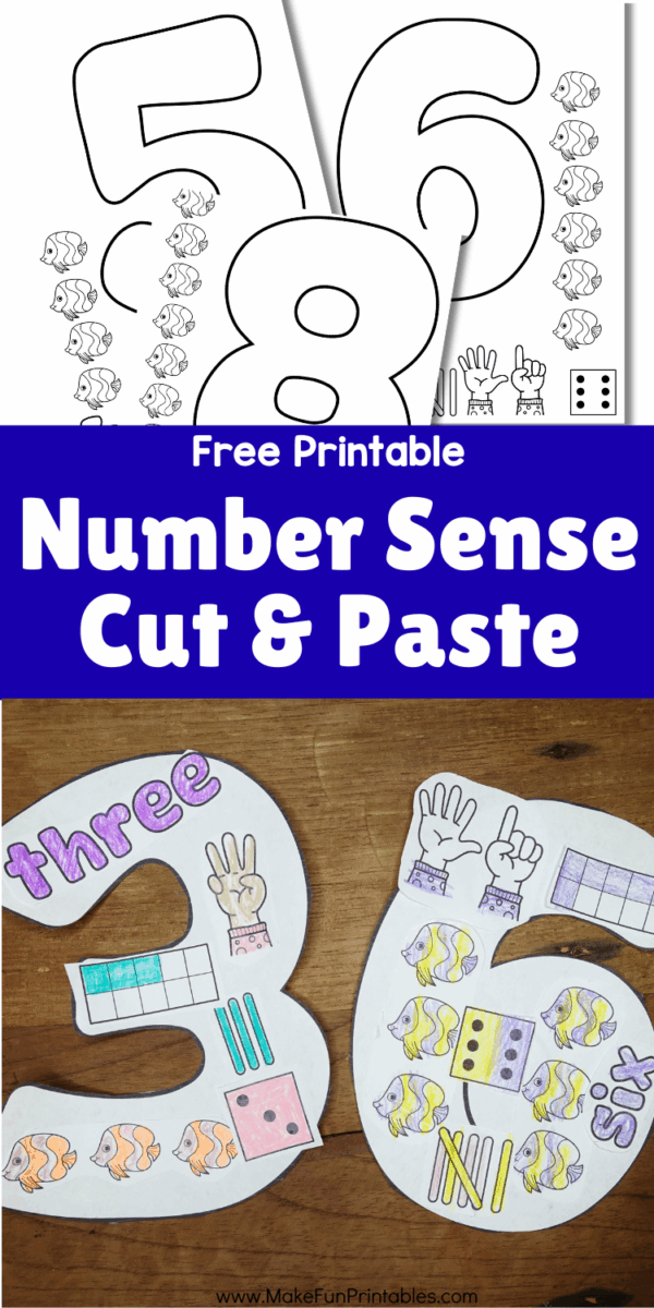Free Numbers Crafts Printable - Make Fun Printables