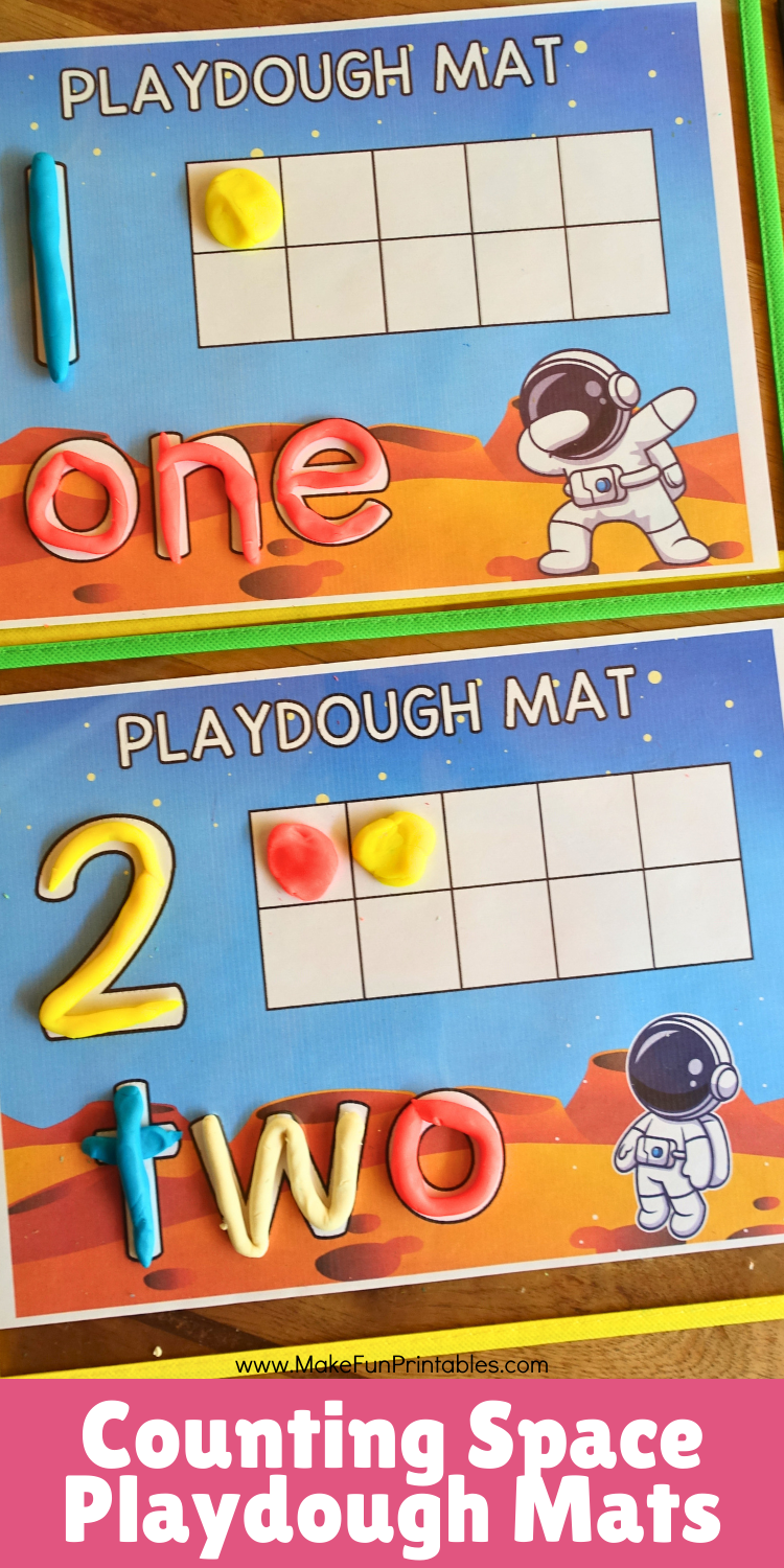 Free Space Playdough Number Mat Tens Frames Printable - Make Fun Printables