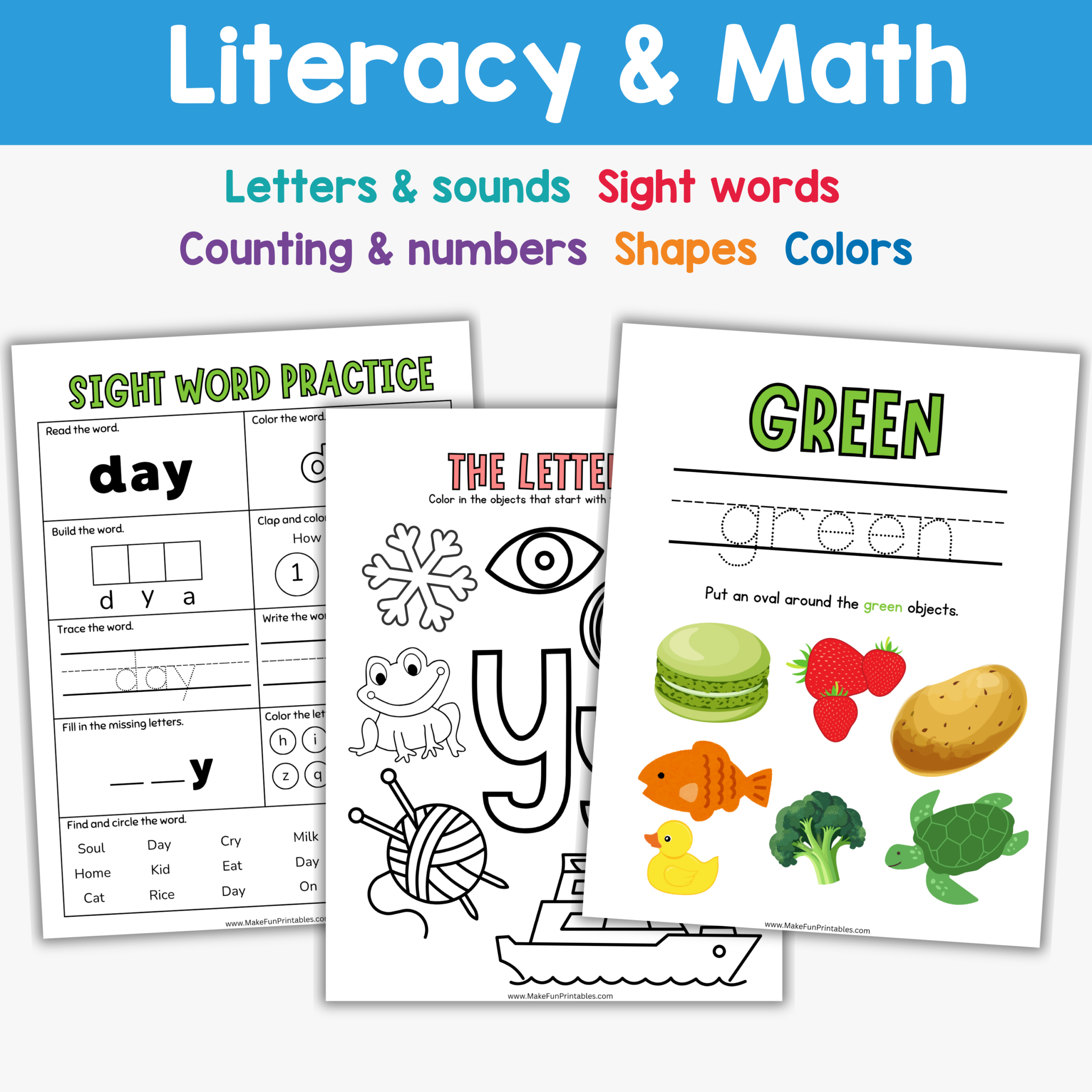 Morning Menu - Full Year Pack - Printable PDF Download - Make Fun ...