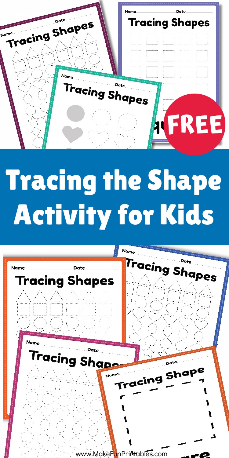 Free Tracing Shapes Printable Worksheets - Make Fun Printables