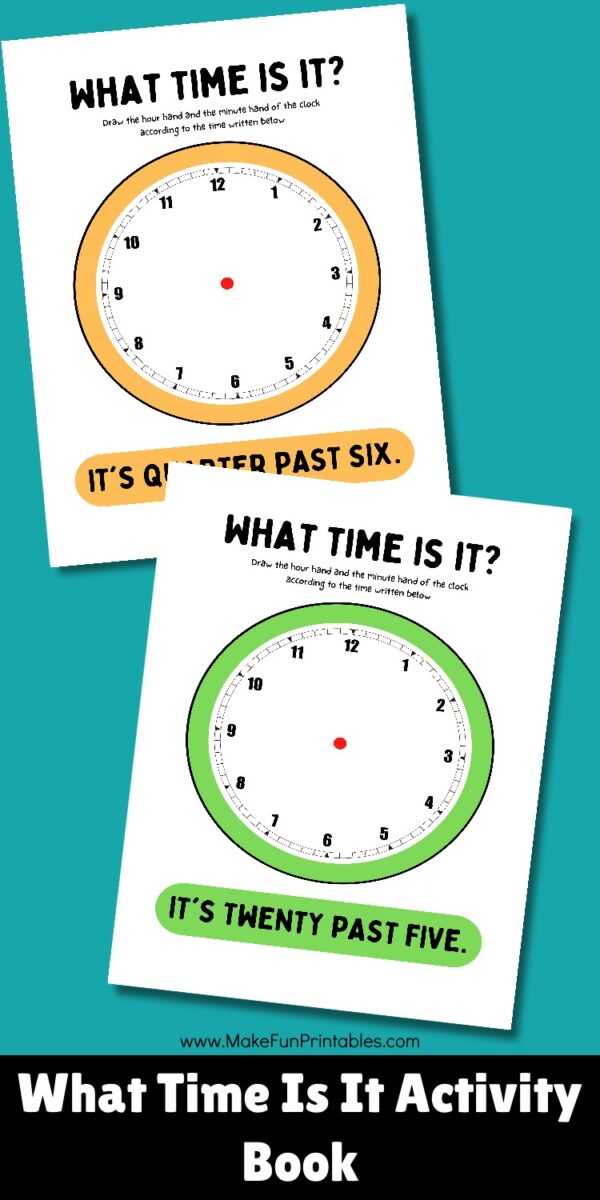 Free Printable What Time Is It Clock Worksheets - Make Fun Printables