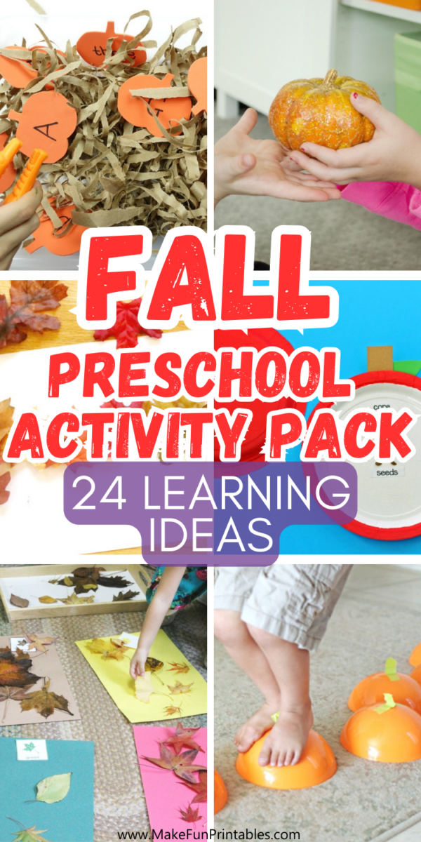 Fall Preschool Activities and Learning Ideas for Ages 3–5 - Make Fun ...