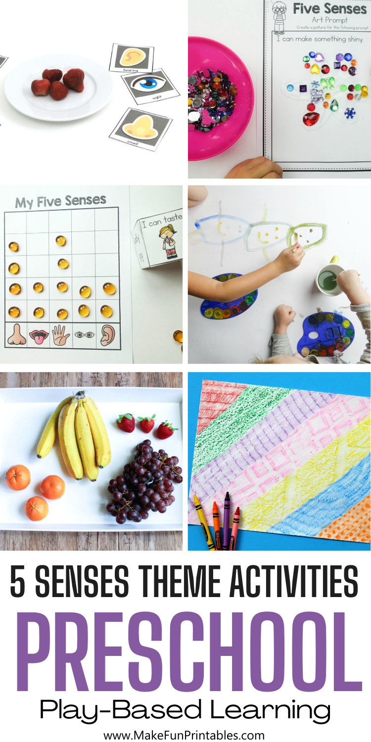 Five Senses Preschool Activities Hands on Learning Ideas - Make Fun ...