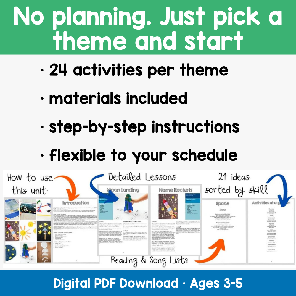 Complete Preschool Themes Bundle – 20 Hands-On Learning Units (Ages 3–5 ...